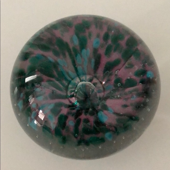KERRY | Other | Kerry Hand Blown Irish Floral Paperweight | Poshmark